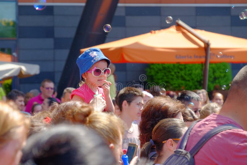 The Bubble Parade 2015 editorial stock photo. Image of blue - 54804798