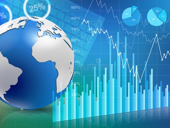 Global business chart stock illustration. Illustration of graphic ...