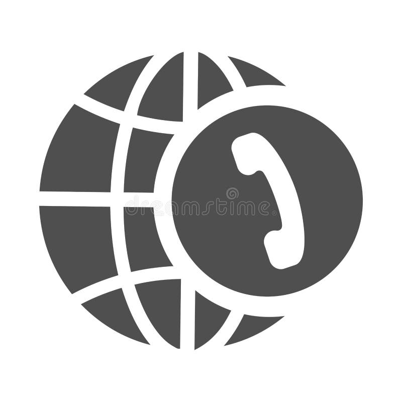 Global Business or Communication Gray Icon Stock Vector - Illustration ...