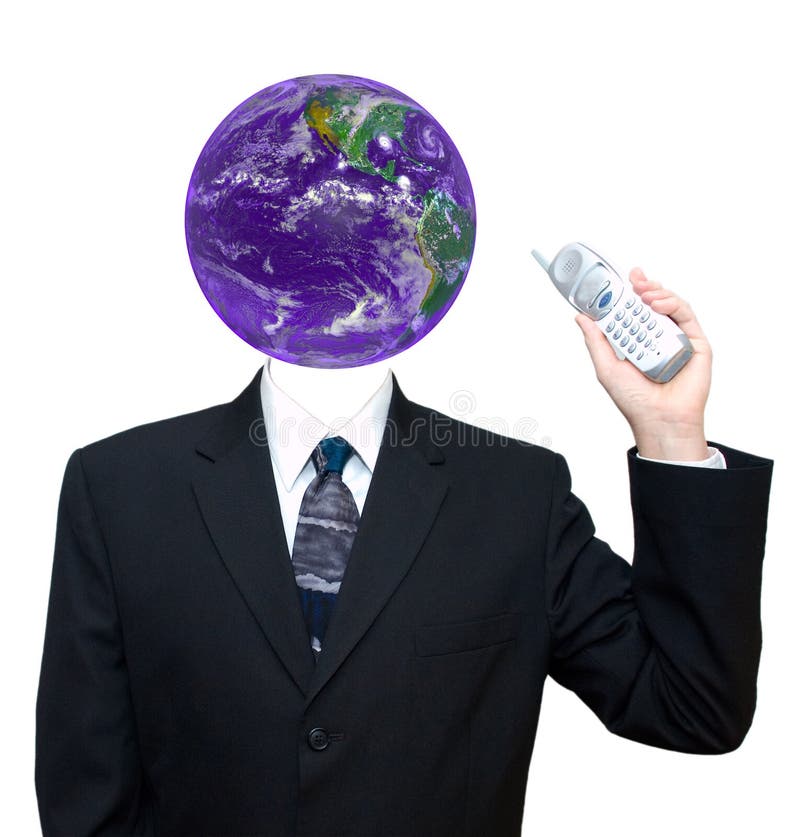Global Business Communication Isolated Stock Photo - Image of ...
