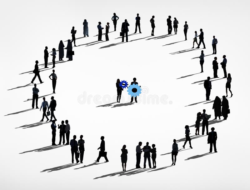 Network of People - Communication Links Stock Illustration ...