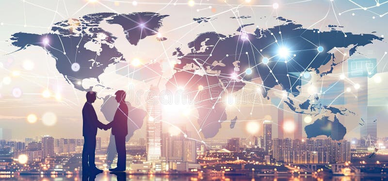 Global Business Concept with Diverse International Team and Digital ...