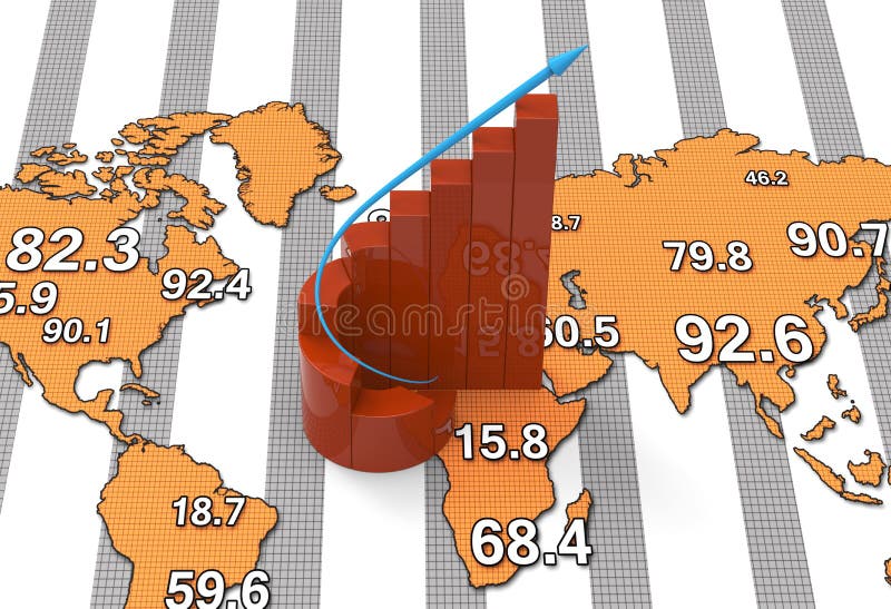Global business concept stock illustration. Illustration of investment ...