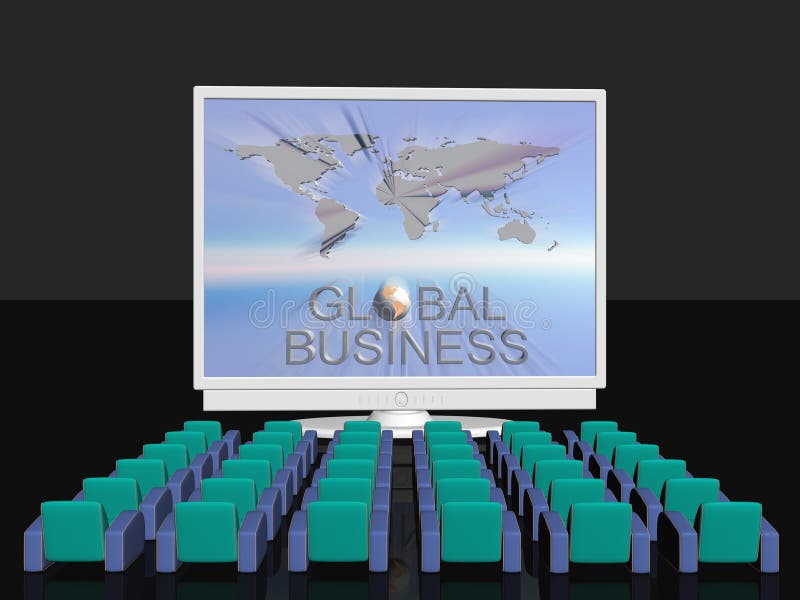 Global business conference stock illustration. Illustration of concept ...