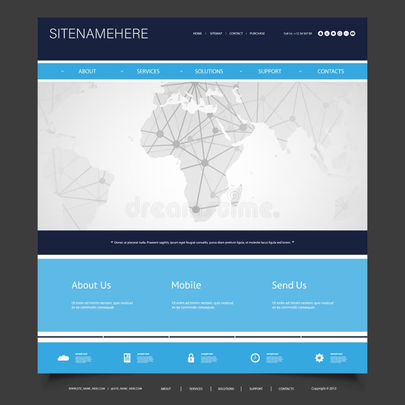 Global Business Connections, Computer Networks - Website Template ...