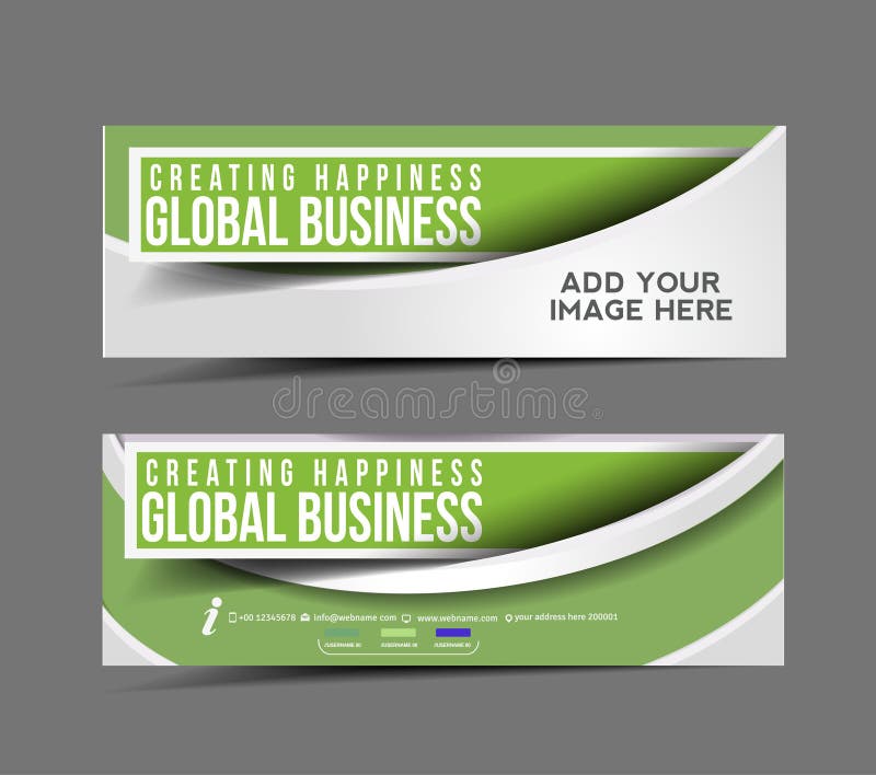 Business Website Design Template Stock Vector - Illustration of button ...