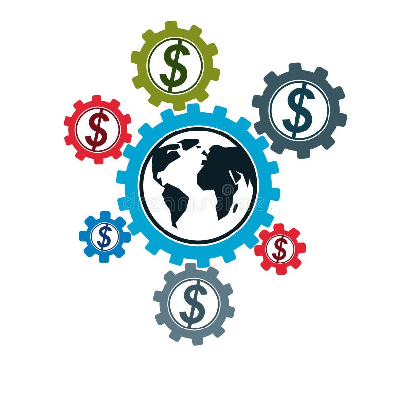 Global Business and E-Business Creative Logo, Unique Vector Symbol ...