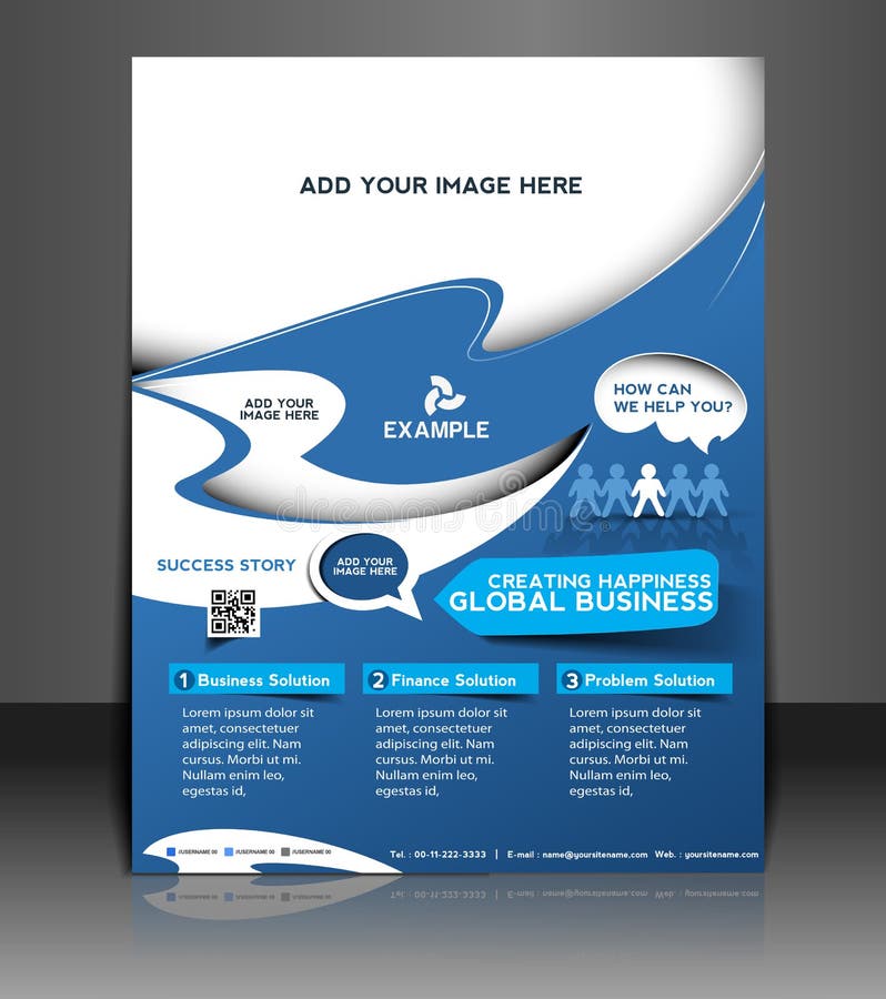 Global Business Flyer Design Stock Vector - Illustration of corporate ...