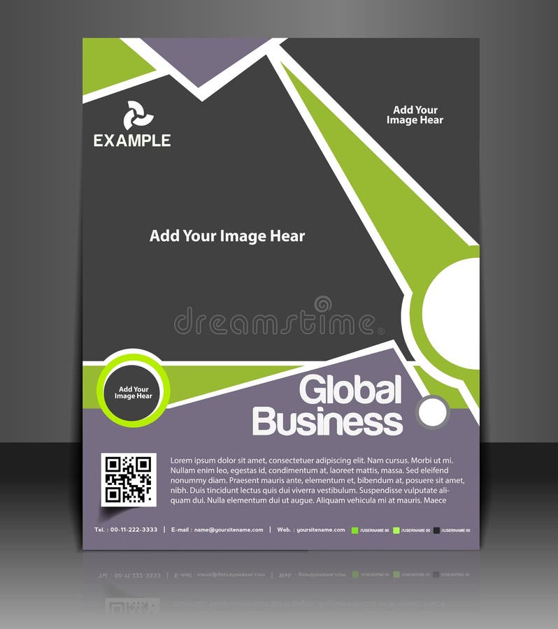 Global Business Flyer Design Stock Vector - Illustration of book, cover ...