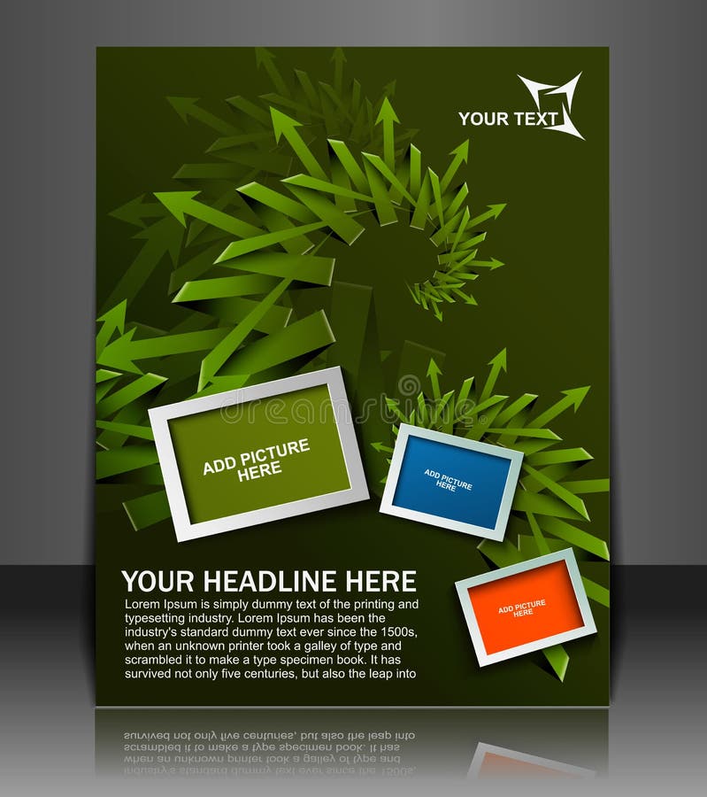 Global Business Flyer stock vector. Illustration of magazine - 39424949