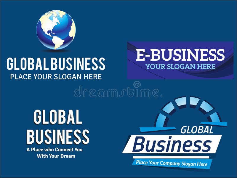 Global Business Font Style Pack Stock Vector - Illustration of ...