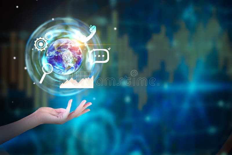 Global innovation concept stock image. Image of computer - 99524653
