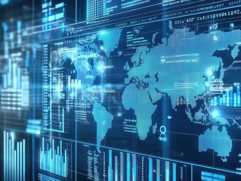 Global Business Intelligence Dashboard Showing Key Performance ...