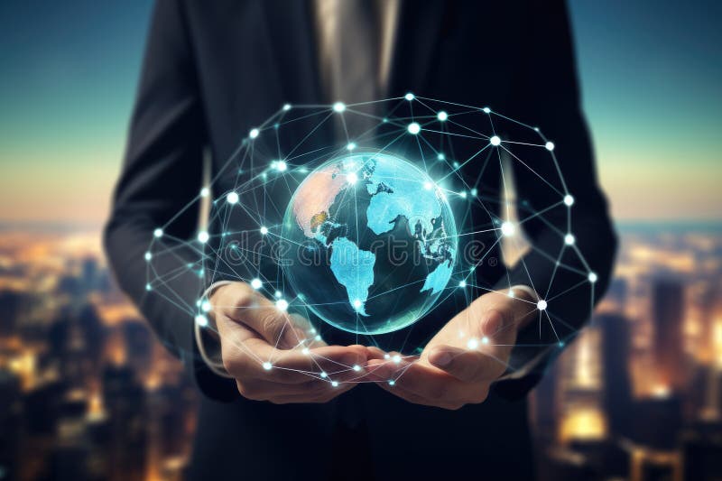 Global Business Internet Network Connection Iot Internet of Things ...