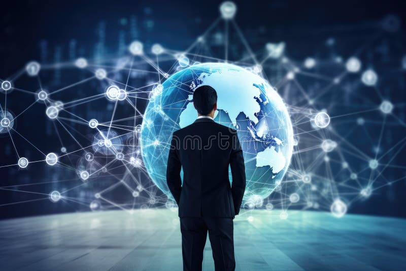 Global Business Internet Network Connection Iot Internet of Things ...