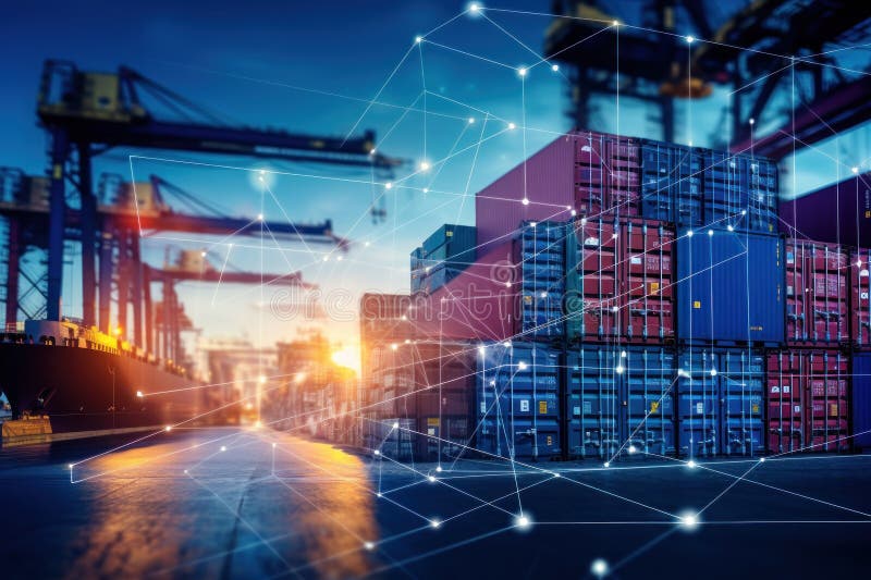 Global Business Logistics Import Export and Container Cargo Freight ...