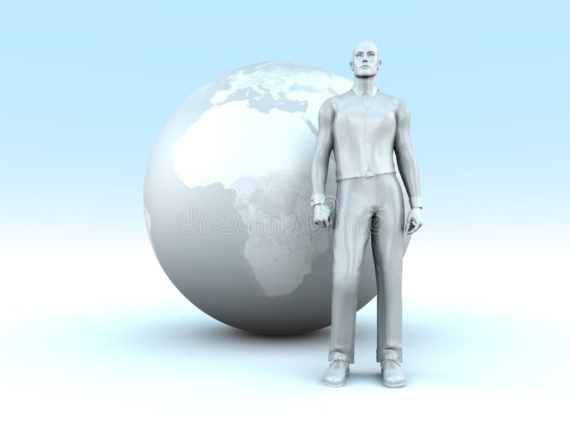 Global business man stock illustration. Illustration of move - 20771747