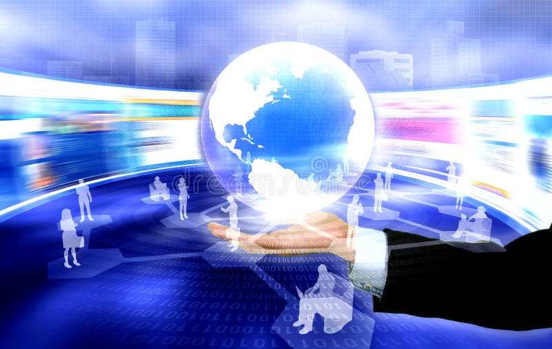 Global Business Network stock illustration. Illustration of browsing ...