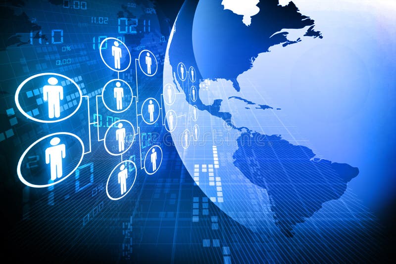 Global business network stock illustration. Illustration of scene ...
