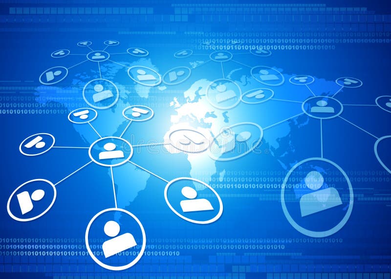 Global business network stock illustration. Illustration of globe ...