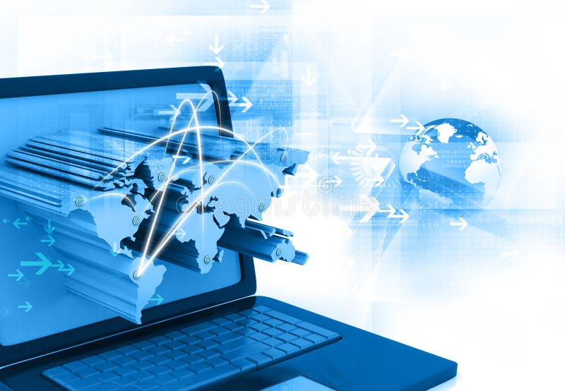 Global business network stock illustration. Illustration of information ...