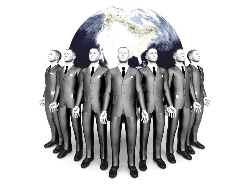 Global business man stock illustration. Illustration of render - 21356239