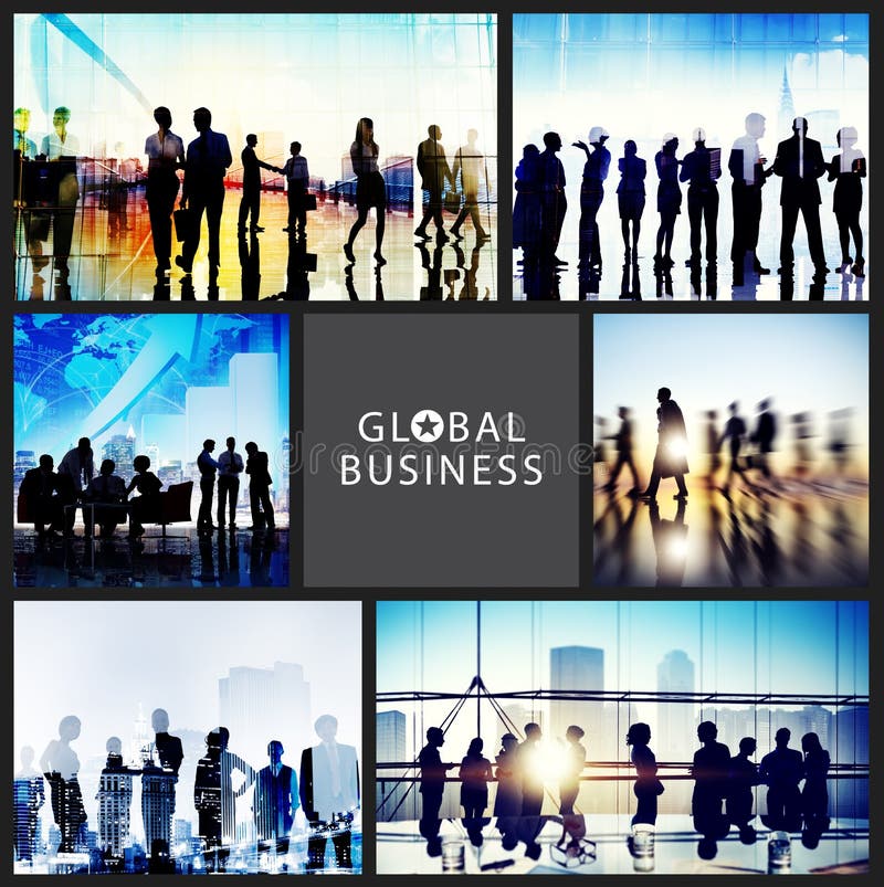 Global Business People Handshake Meeting Communication Concept Stock ...