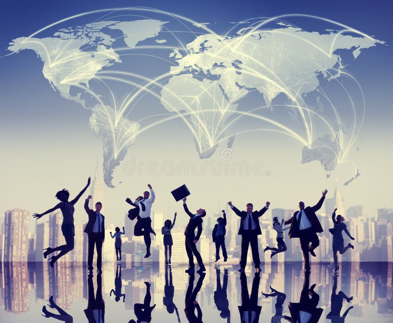 Global Business People Success Cityscape Concept Stock Photo - Image of ...