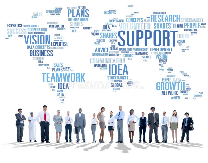 Global Business People Togetherness Support Teamwork Concept Stock ...