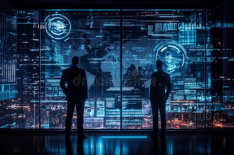 Global Business People Using Technology and Digital Connections in a ...