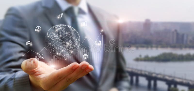 Global Business Strategy in the Management of Branches Stock Photo ...