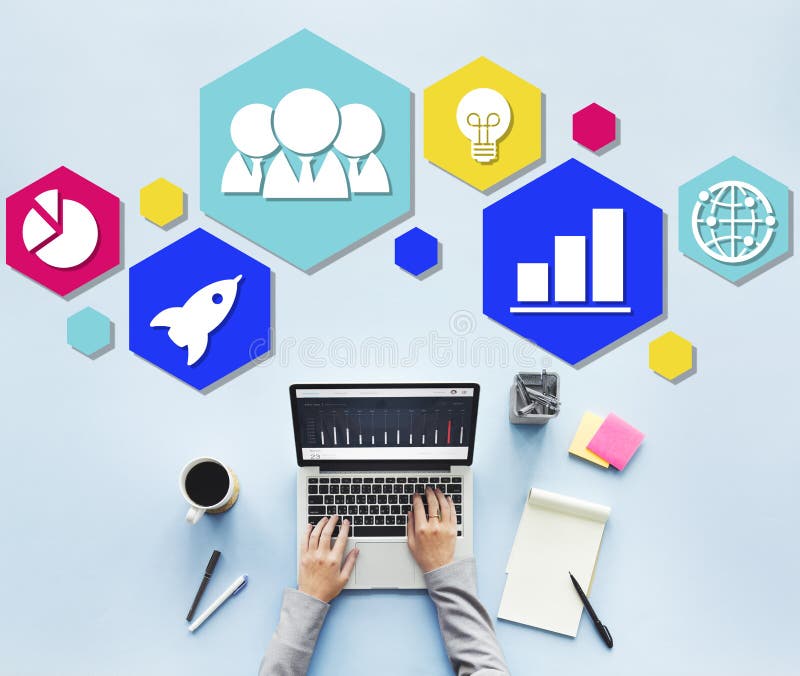 Global Business Strategy Planning Icon Concept Stock Image - Image of ...