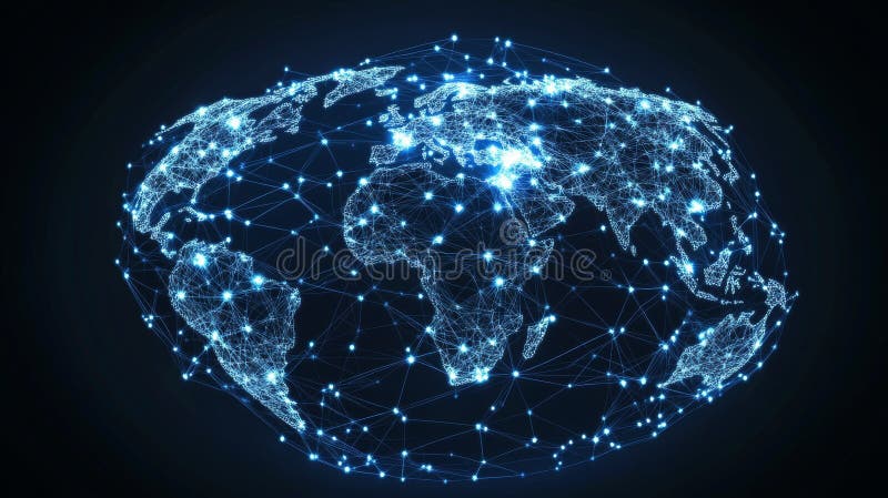 Global Business Structure of Networking Stock Photo - Image of ...