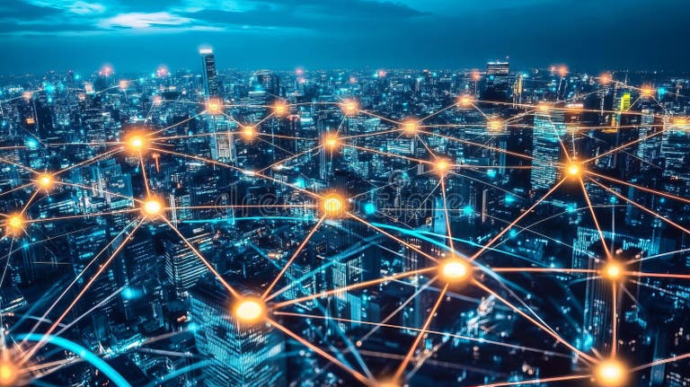 Global Business Structure of Networking Stock Photo - Image of ...