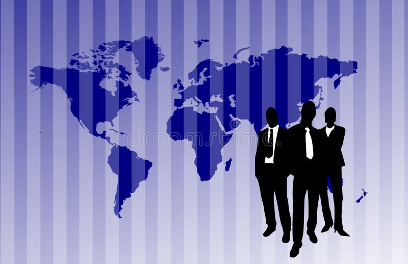Global business team stock illustration. Illustration of blue - 22947332