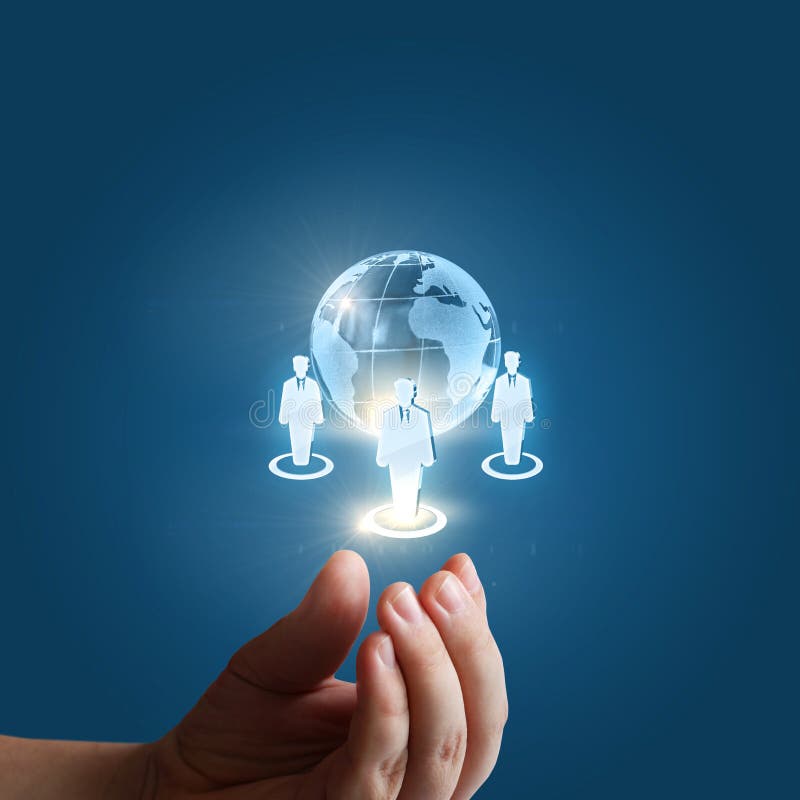 Global Business Team in Hand . Stock Photo - Image of cooperation ...