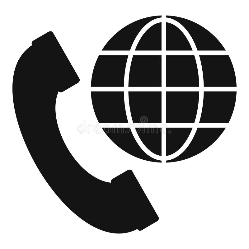 Global Call Icon Vector Flat Stock Illustration - Illustration of ...