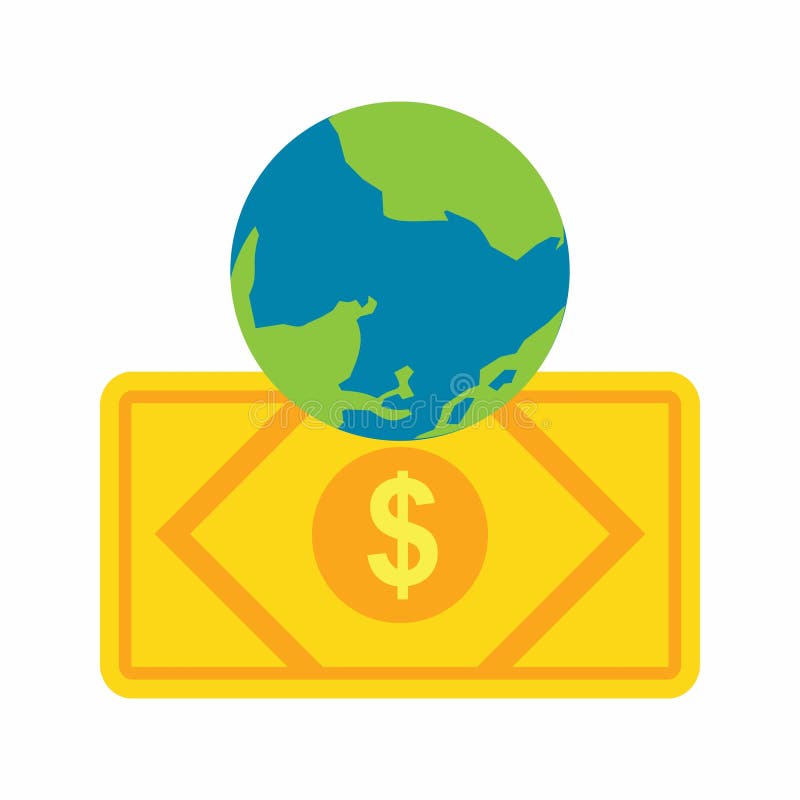 Global Cash Transfer Icon Vector Image. Stock Vector - Illustration of ...