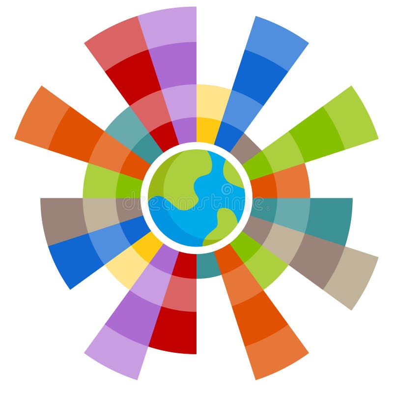 Global Chart stock vector. Illustration of clipart, infographic - 46518658