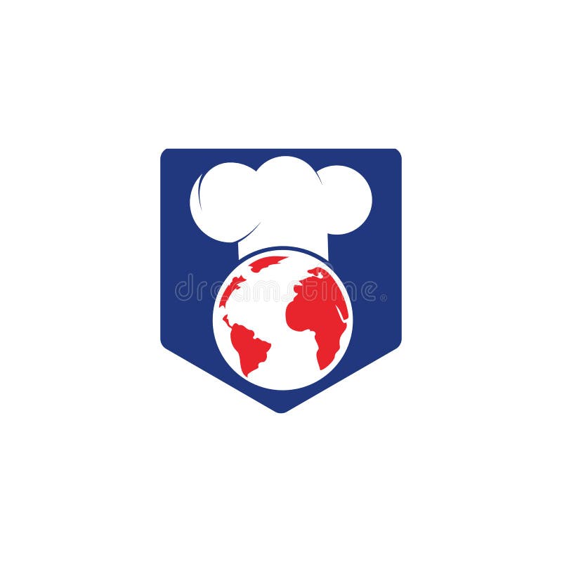 Global Chef Vector Logo Design. Stock Vector - Illustration of culinary ...