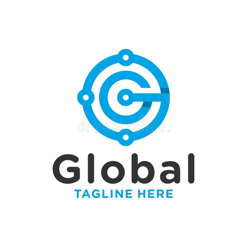 Global Circle Technology Modern Logo Stock Vector - Illustration of ...