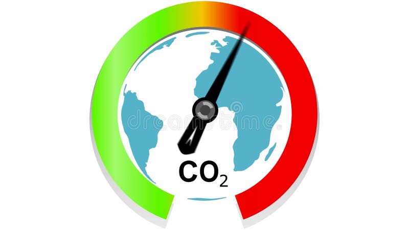 Climate Change Globe Shows Radiation and Temperature - 3d Animation ...