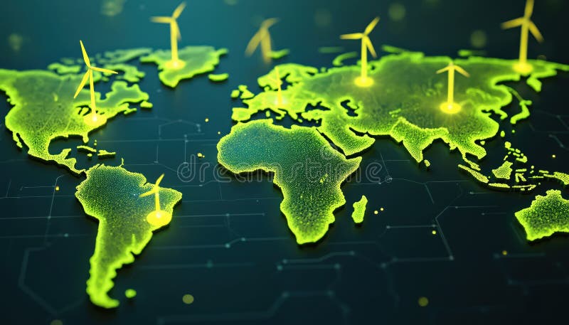Global Climate Tech Innovations Visualized As Network of Green Energy ...