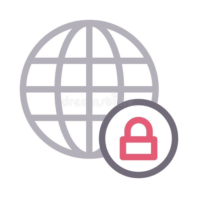 Global Colour Line Vector Icon Stock Vector - Illustration of circle ...