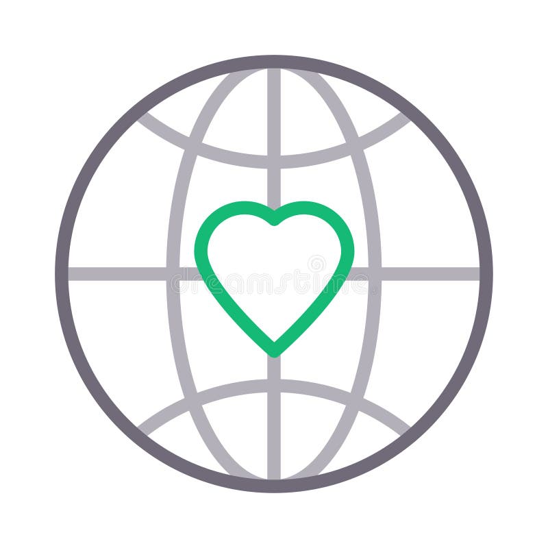 Global Colour Line Vector Icon Stock Vector - Illustration of premium ...