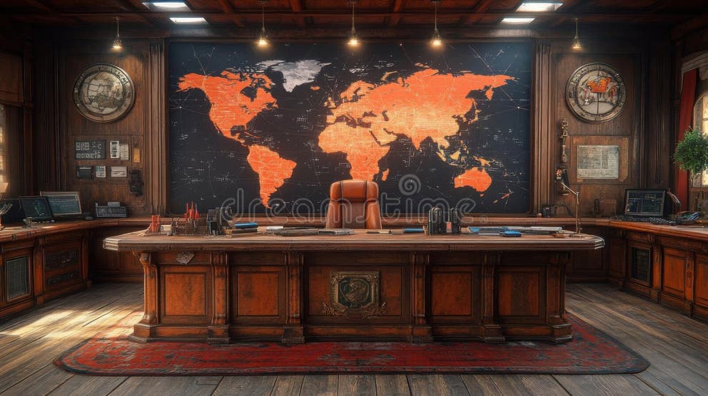 Global Command Center Interior Stock Photo - Image of classified ...
