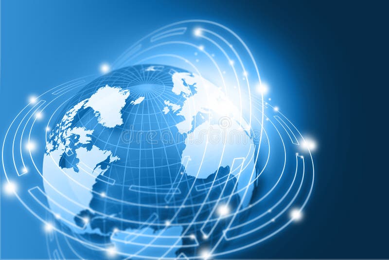 Global Communication Background Stock Illustration - Illustration of ...