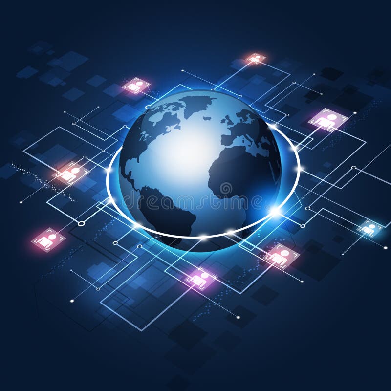 Communication Business Concept Background Stock Illustration ...