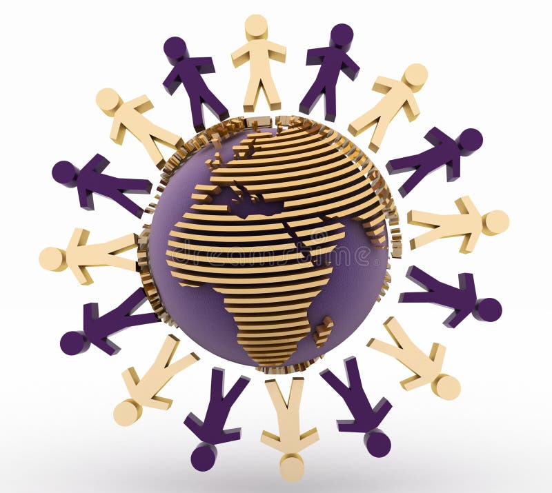 Global Communication Concept Stock Illustration - Illustration of ...