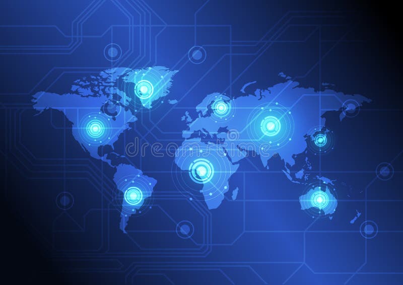 Global Communication Concept Stock Vector - Illustration of global ...